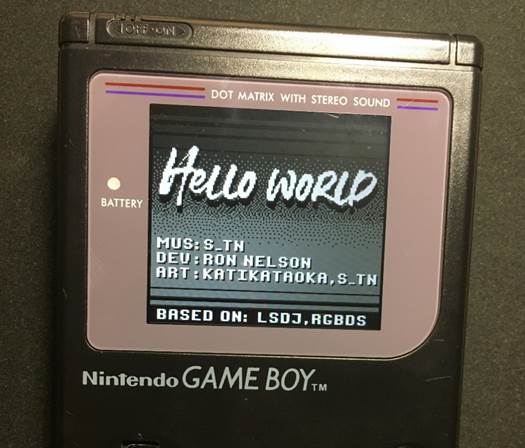 Game Boy Music Cartridge Creator - Ron Nelson